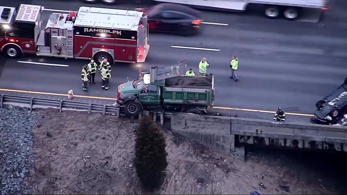 I-93 traffic alert: Crash closes lanes in Randolph – NBC Boston