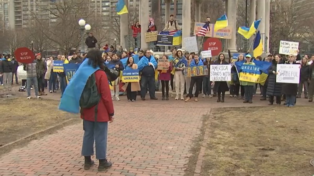 Ukrainian supporters rally for peace on Boston Common – NBC Boston
