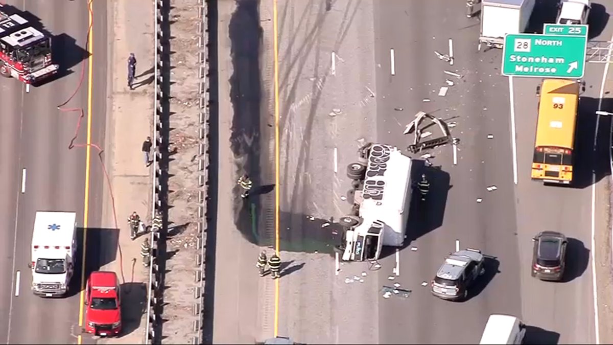 Boston traffic: Major I-93 truck crash in Stoneham Friday – NBC Boston