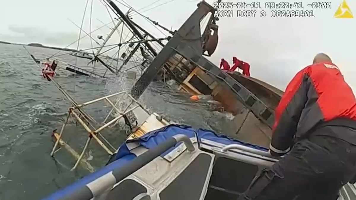 Boston Harbor rescue: Coast Guard rescues 3 people after fishing boat ...