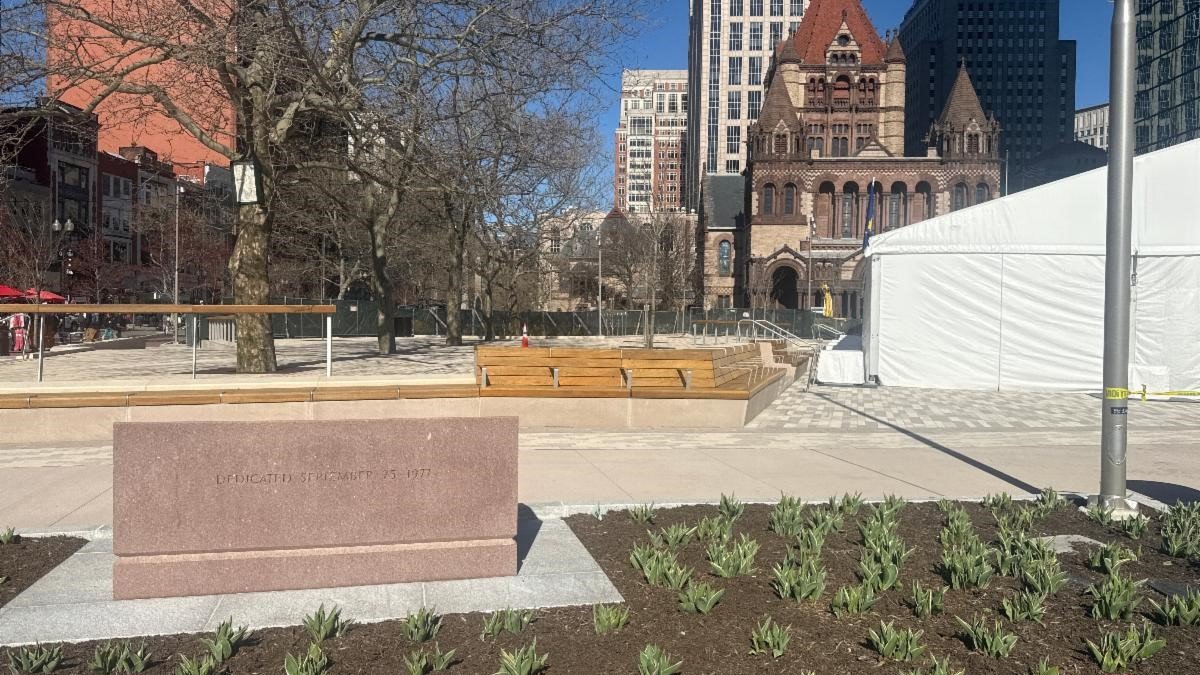 Part of Copley Square Park reopened in time for Boston Marathon – NBC ...