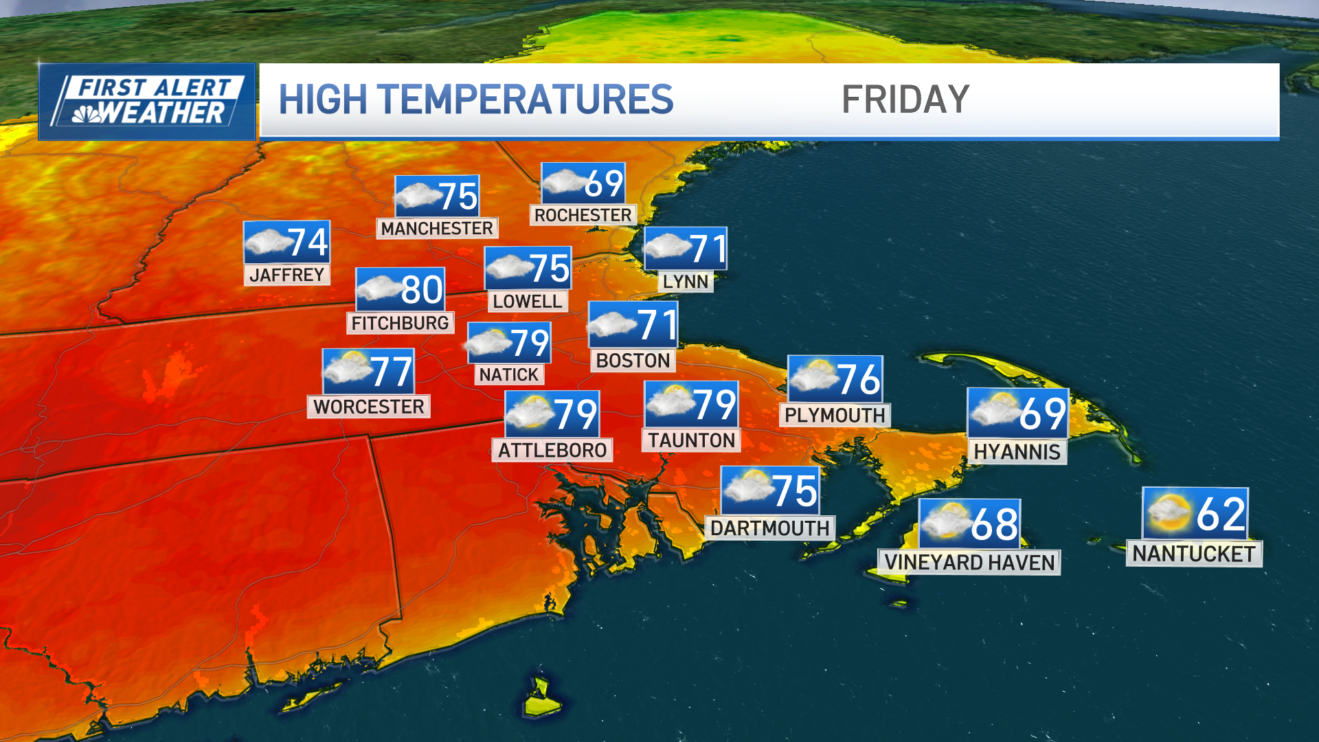 Boston, Massachusetts weather forecast, when will it rain? – NBC Boston