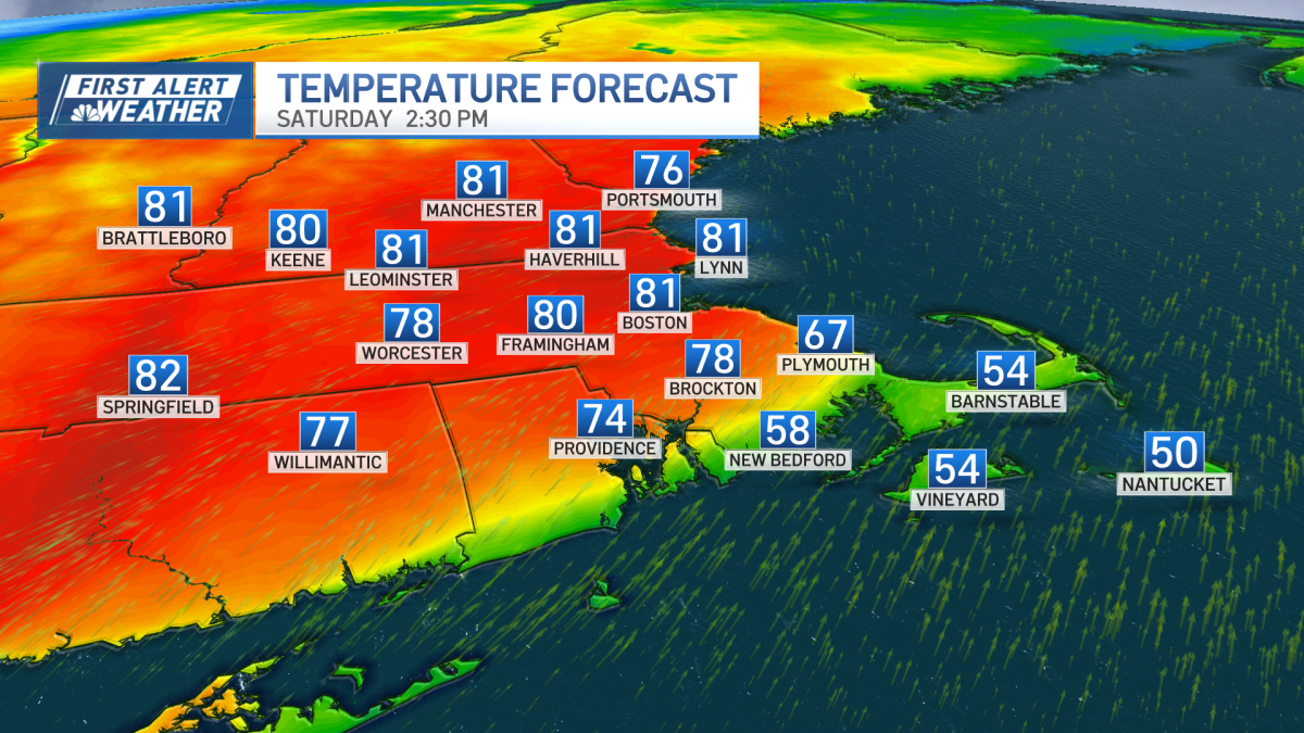 Boston weekend weather: Warm and mostly dry – NBC Boston