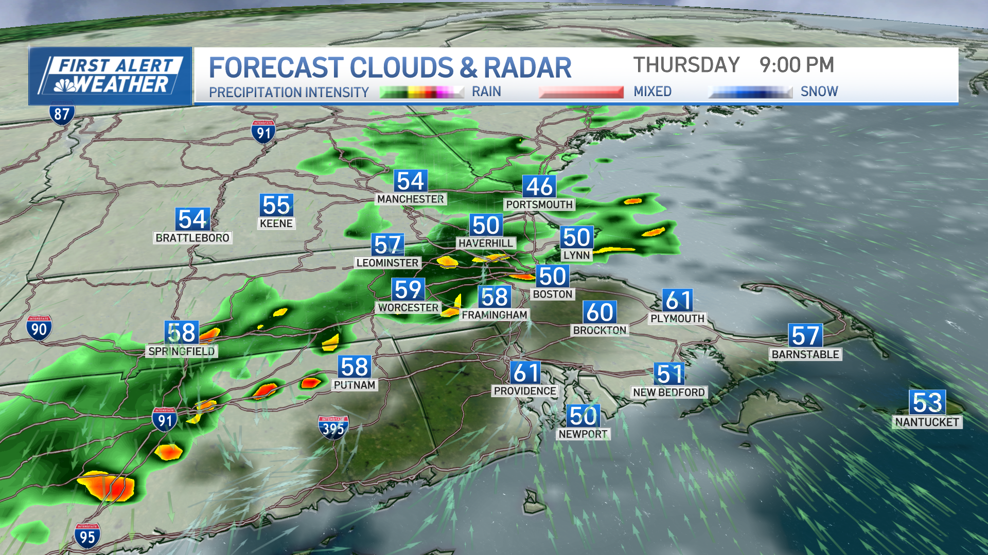 Boston, MA live weather radar as storms cause flooding – NBC Boston