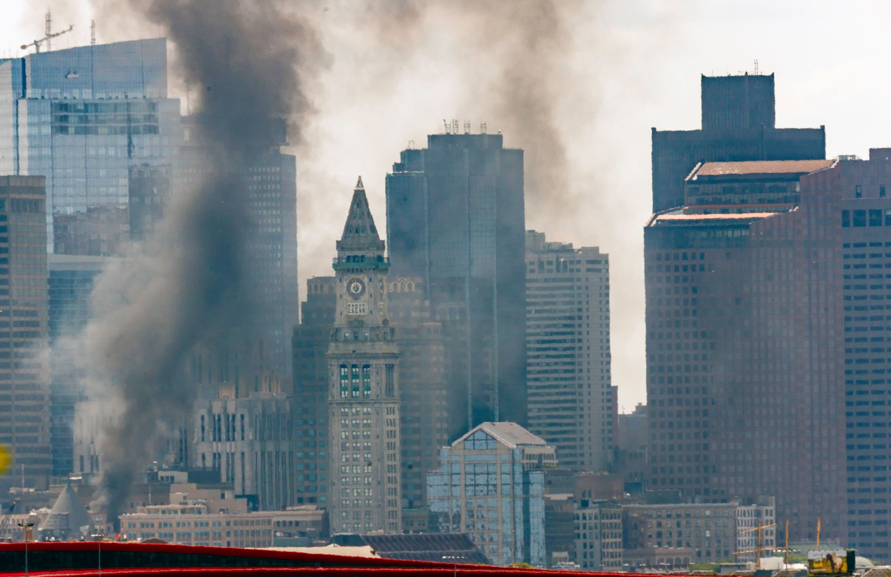 Boston fire sends smoke above downtown: Video, photos, updates – NBC Boston