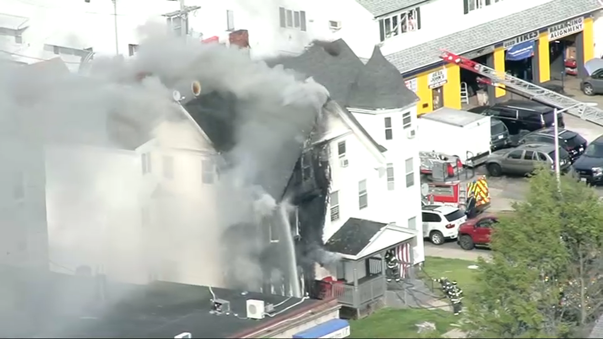 Malden, MA apartment building fire sends smoke into sky Wednesday – NBC ...