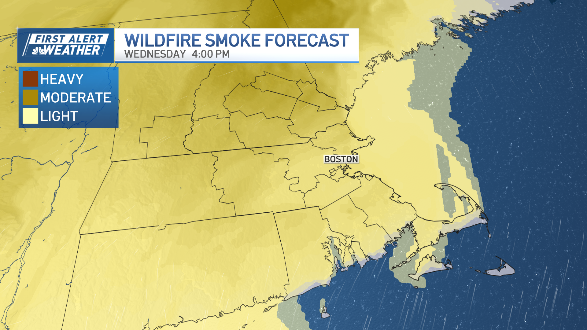 Wildfire smoke in Boston, across Mass. as heat continues – NBC Boston