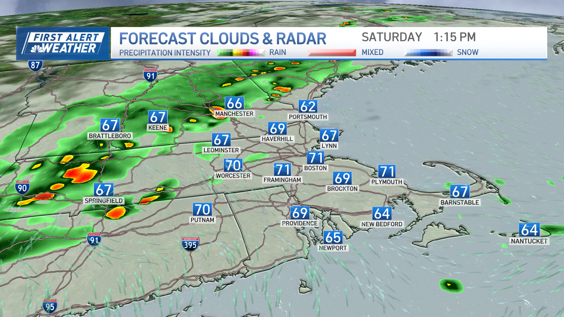 Boston weather rain Saturday – NBC Boston