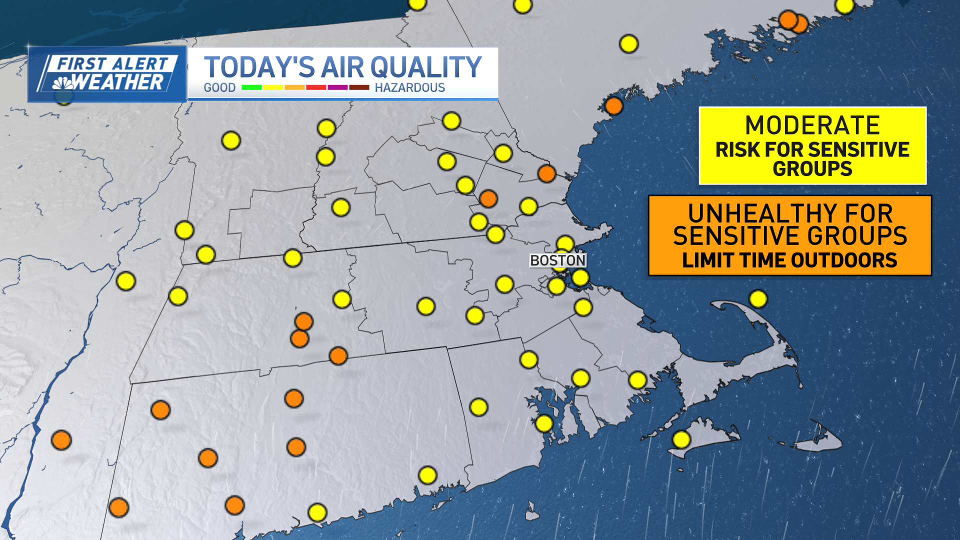 Wildfire smoke in Massachusetts, NH impacting air quality – NBC Boston