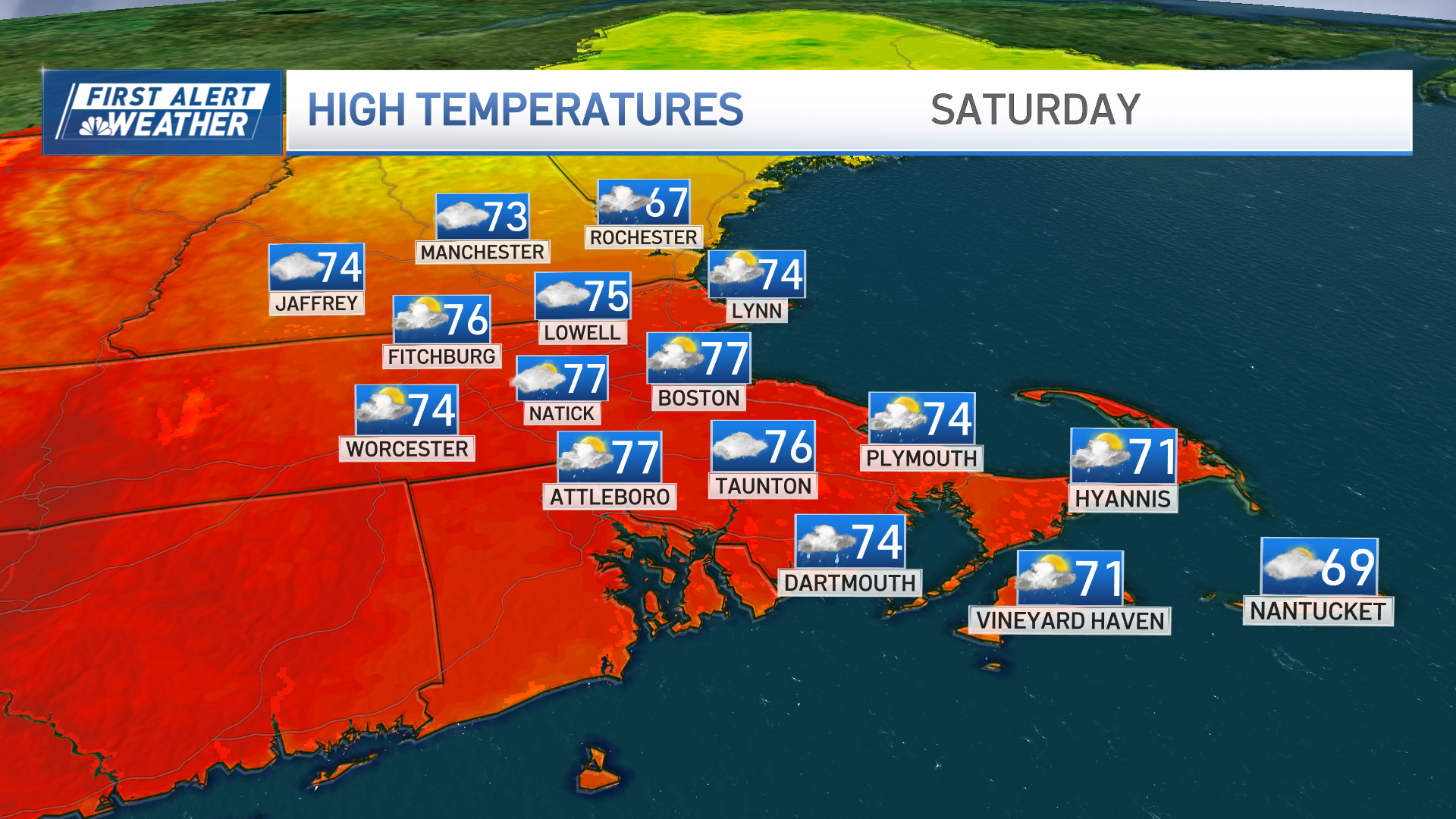 Boston weather today, timing of rain – NBC Boston