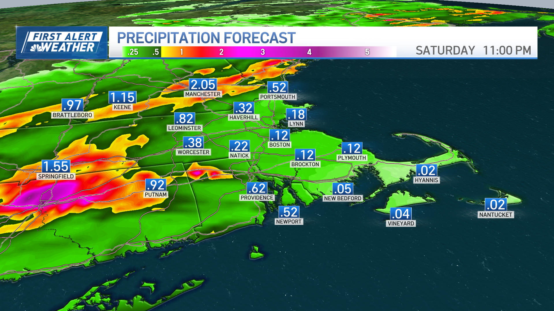 Boston weather rain Saturday – NBC Boston