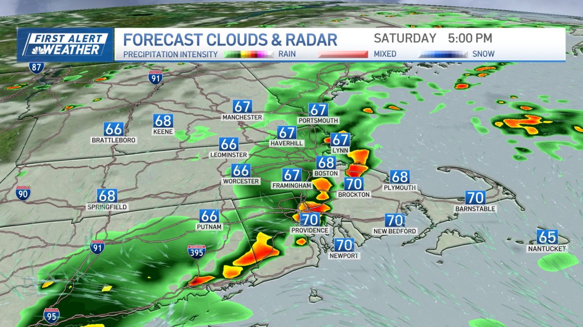 Boston weather forecast: When will it rain Saturday? – NBC Boston