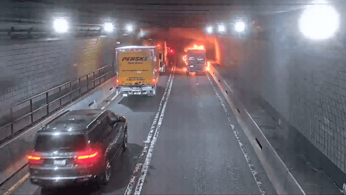 Amazon truck catches fire in Boston’s Ted Williams Tunnel – NBC Boston