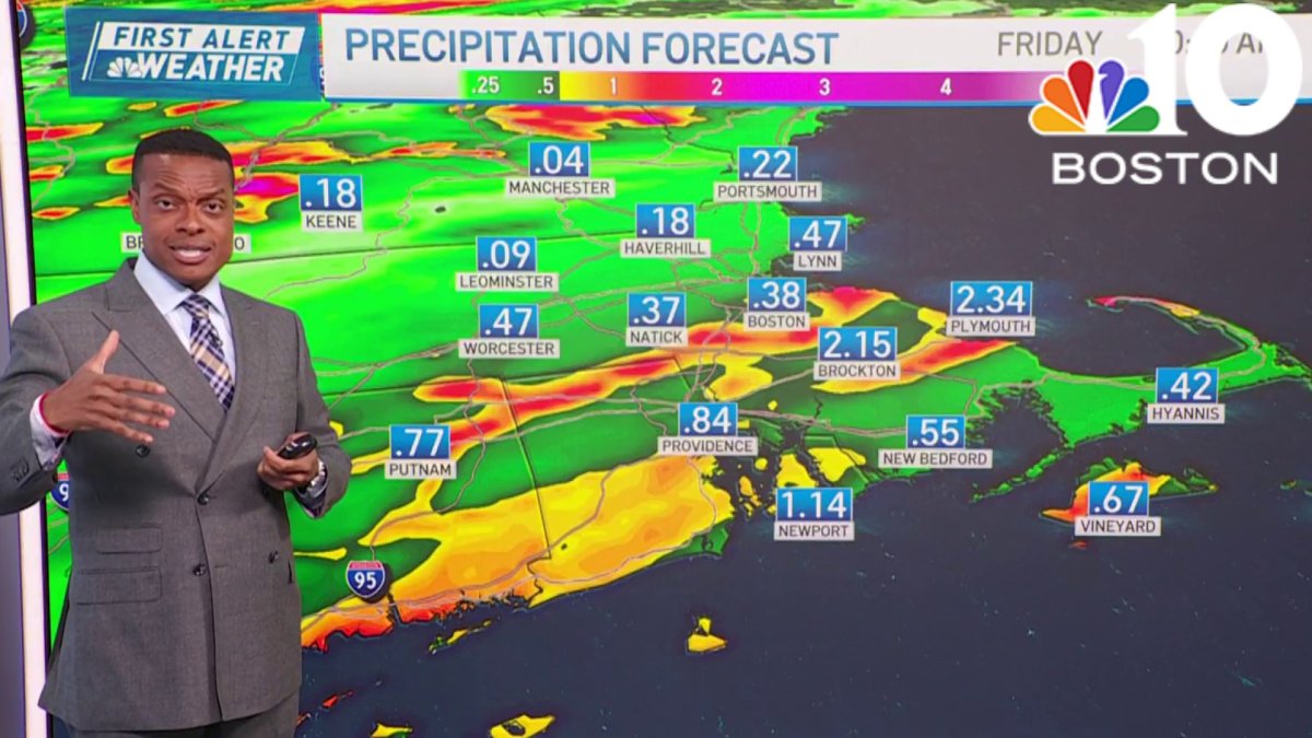 Rain storm forecast for Boston, Mass. into Thursday, 7/9 – NBC Boston