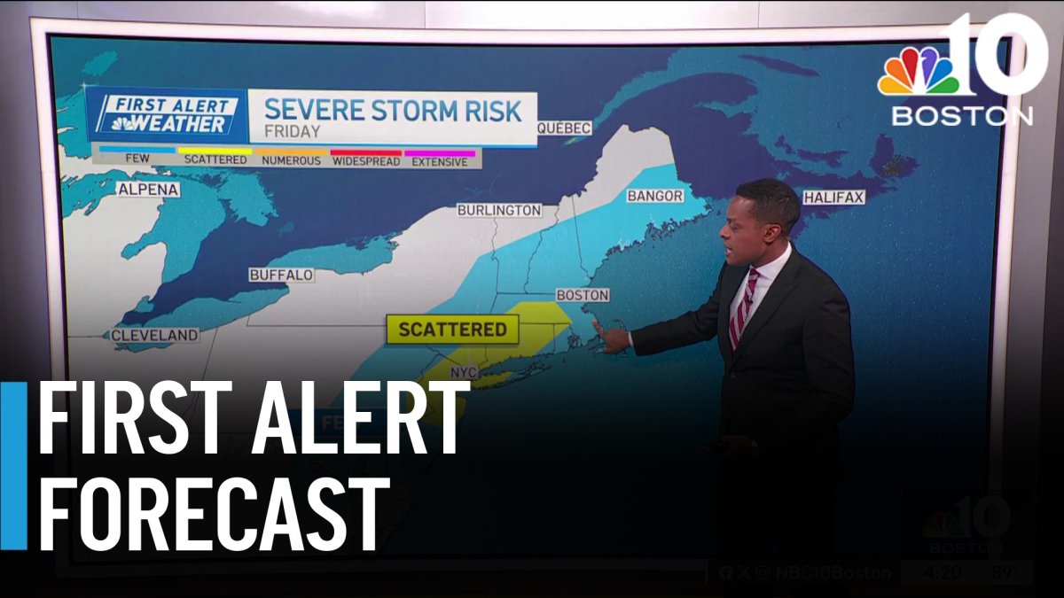 Forecast: Tracking sweltering heat and storms Friday – NBC Boston