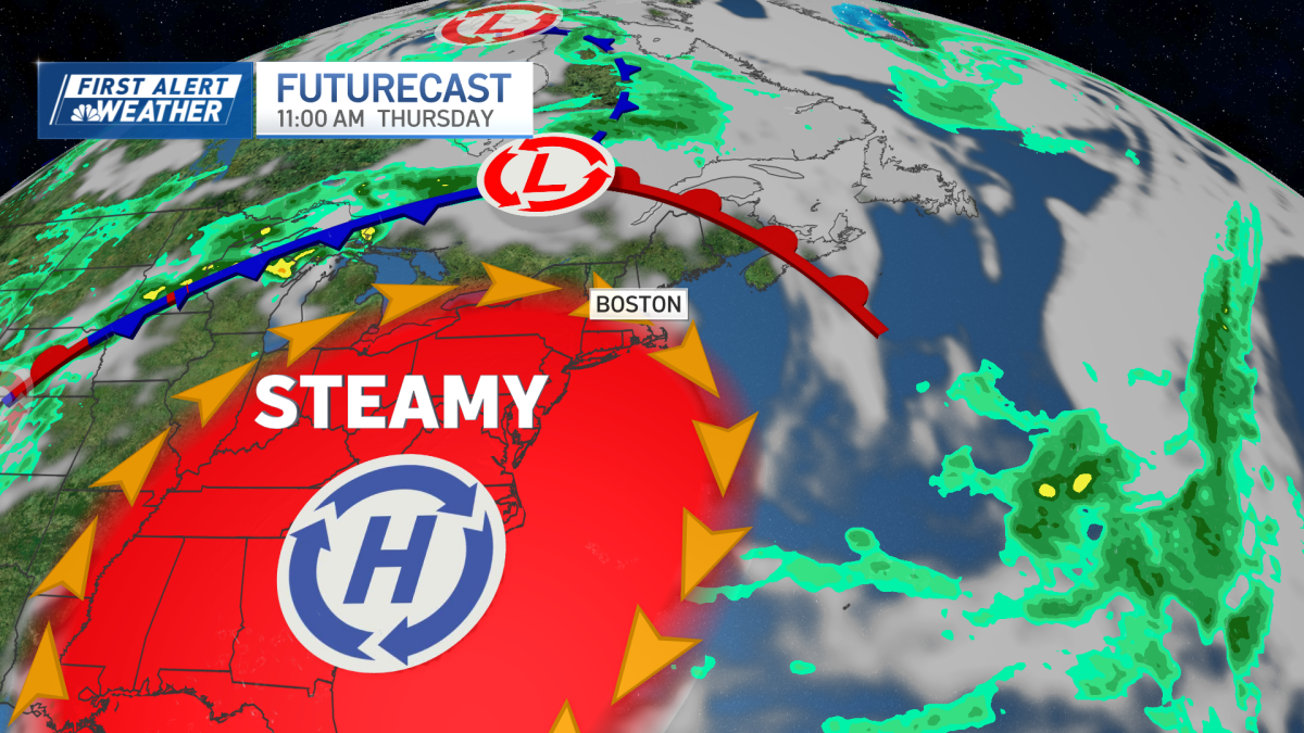 Boston weather forecast: More heat and humidity – NBC Boston