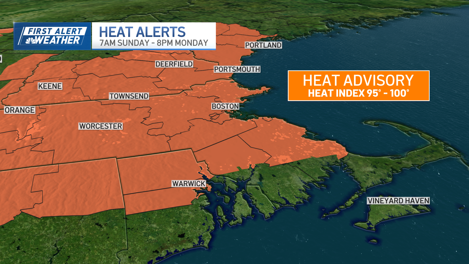 Weather today is hot, humid; heat advisory in effect – NBC Boston
