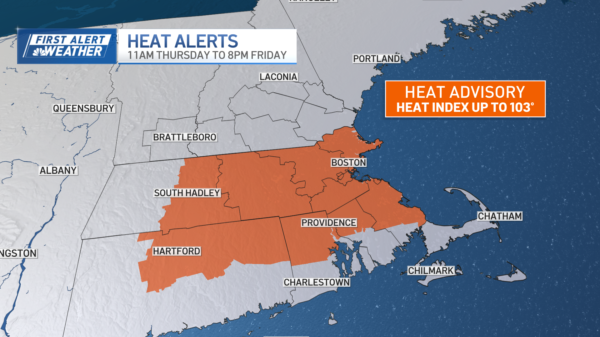 Boston weather forecast: More heat and humidity – NBC Boston