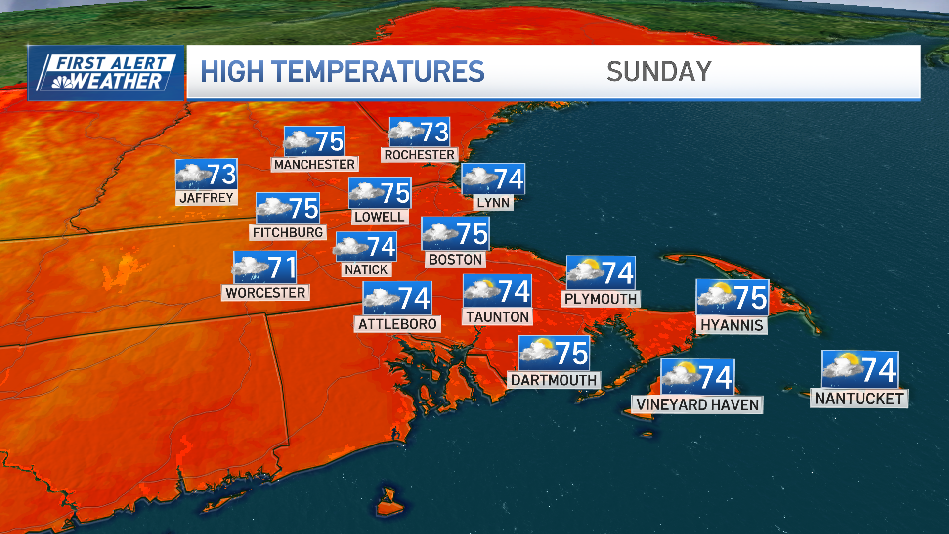 Boston weather today: Sea breezes, hazy smoke – NBC Boston