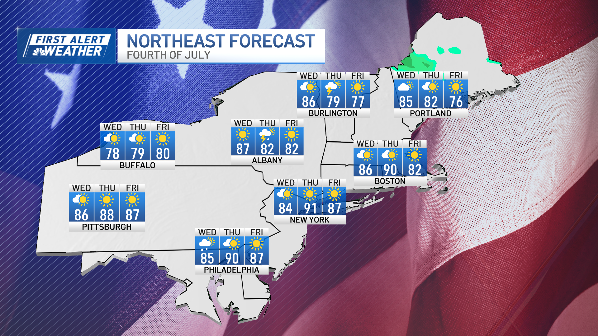 The forecast for July 4 in Boston, Mass., is looking gorgeous – NBC Boston