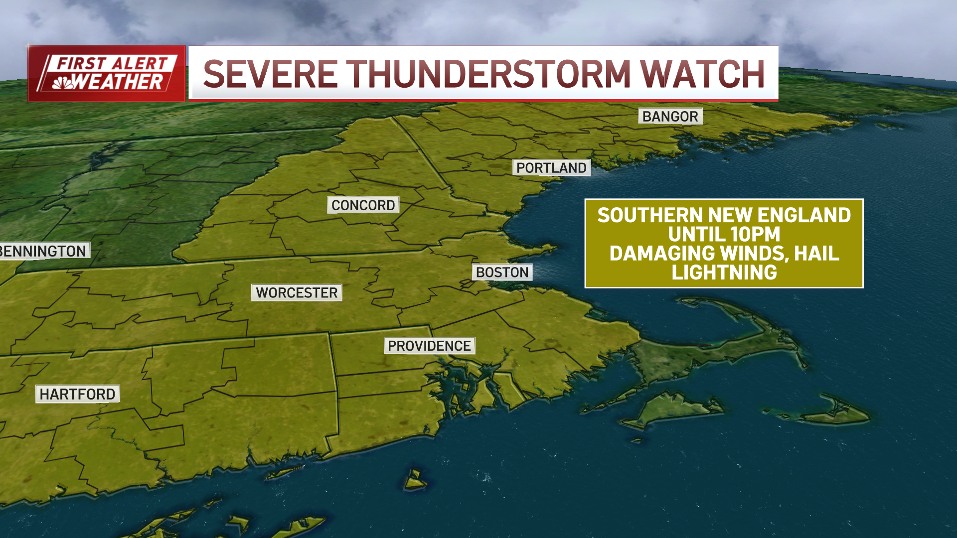 Severe thunderstorm watch in Boston area Thu. Live radar, updates – NBC ...