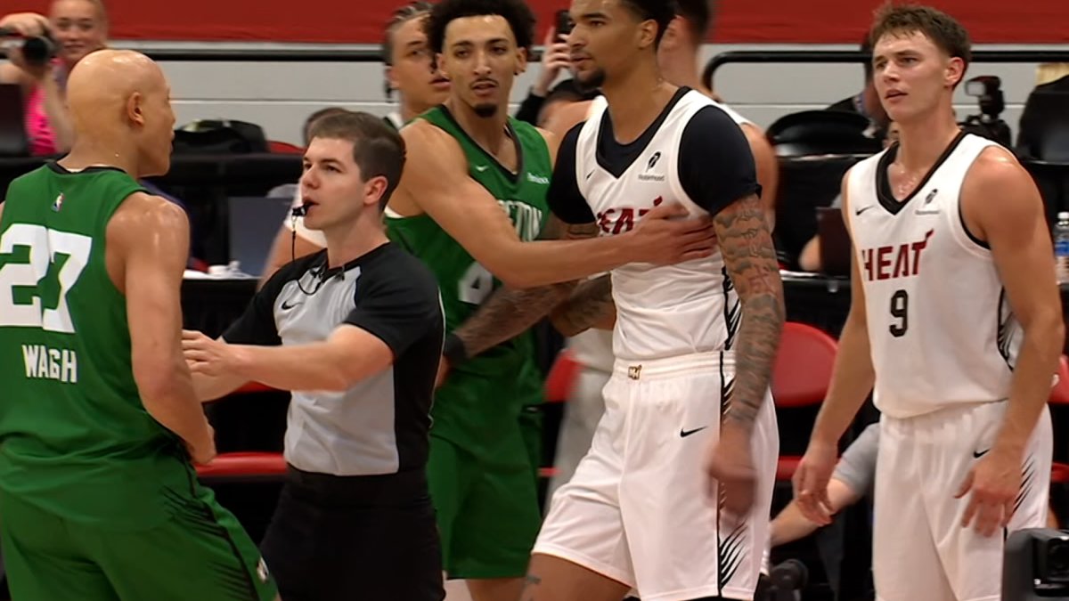 Celtics Summer League recap: Jordan Walsh ejected vs. Heat in chippy loss – NBC Boston