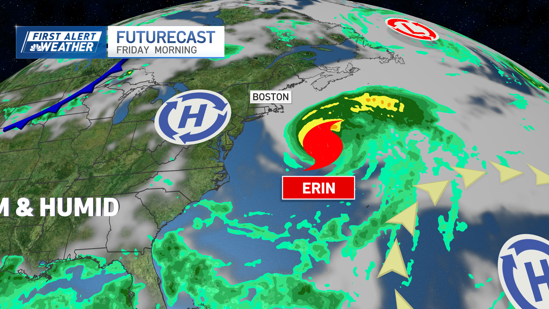 Hurricane Erin maps: Where is storm now, live tracker – NBC Boston
