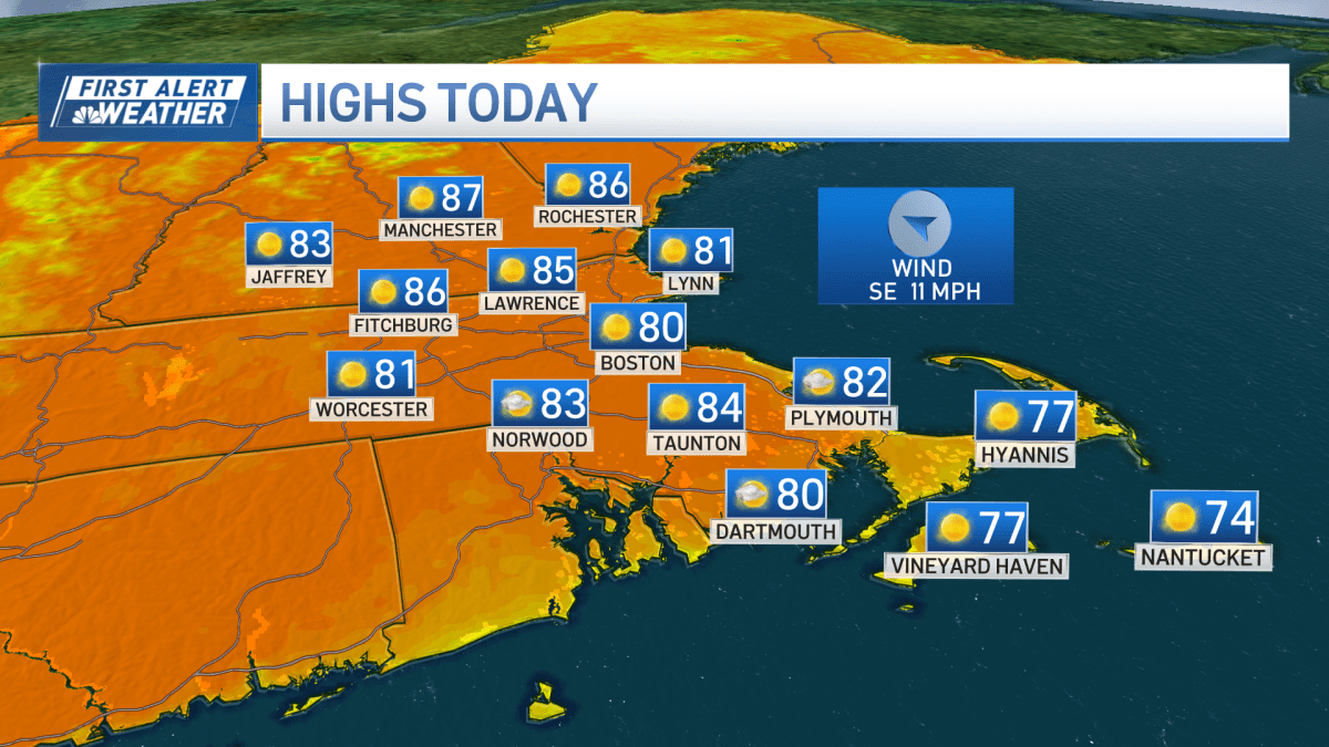 Boston weekend weather: Dry, pleasant conditions continues Sunday – NBC ...