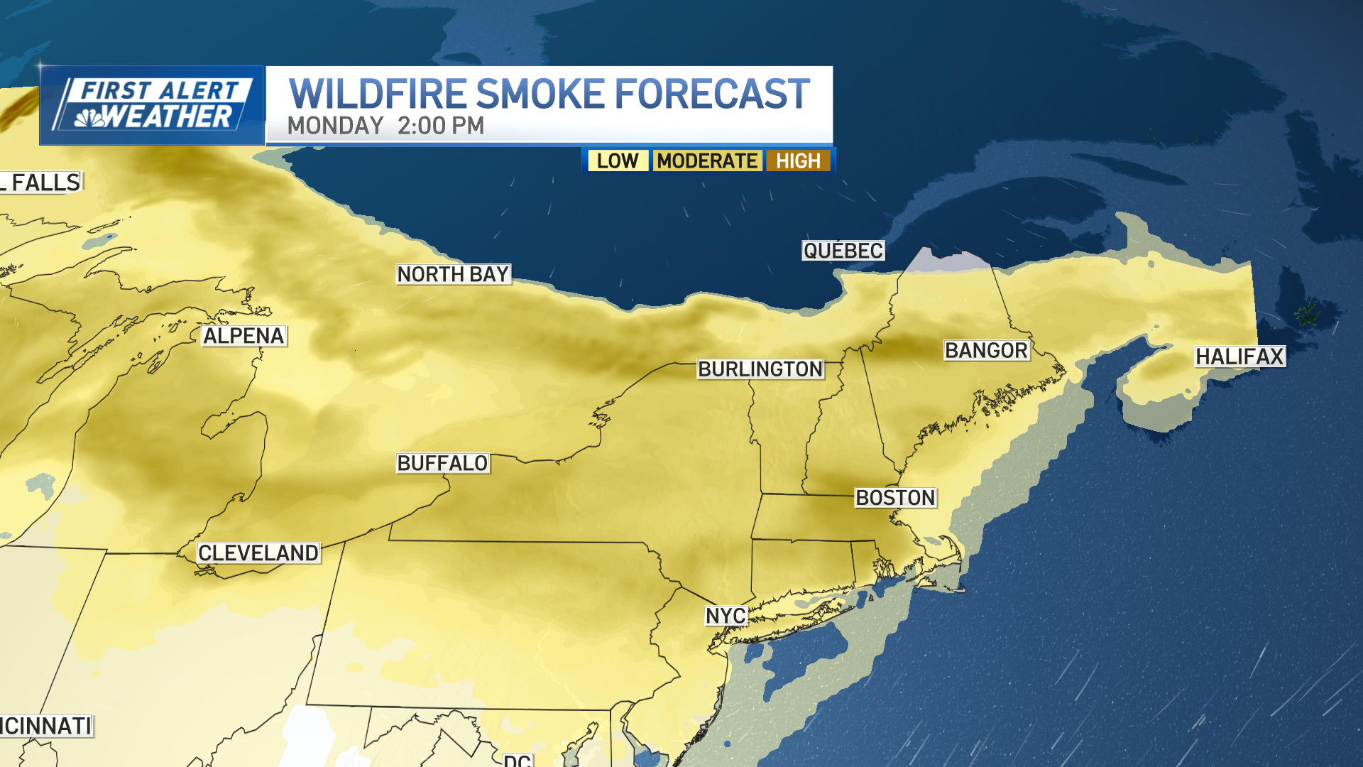 Boston MA air quality alert today: Canadian wildfire smoke – NBC Boston