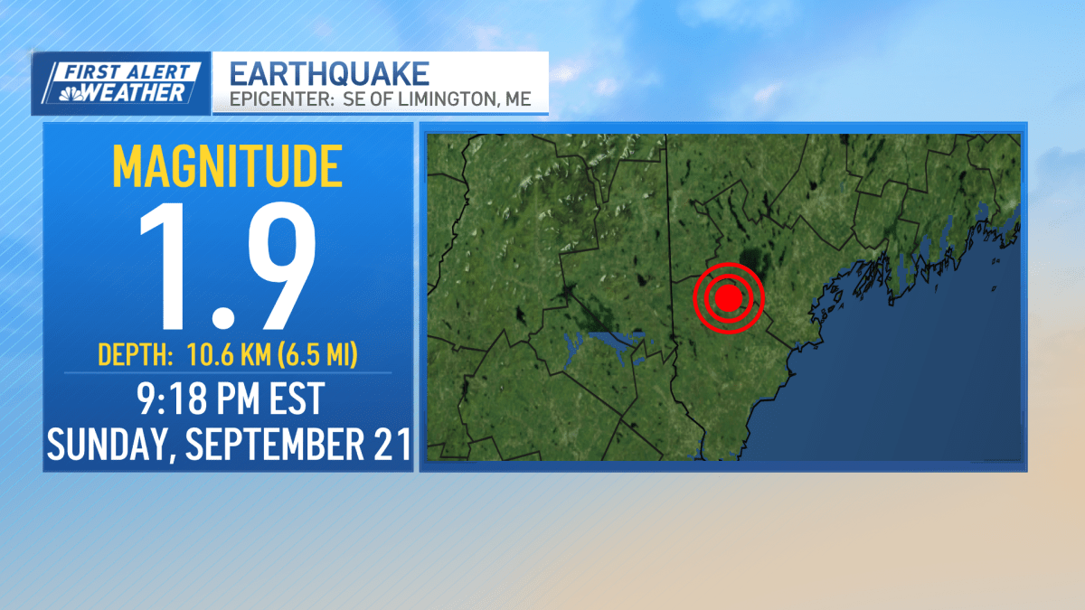 Earthquake in Maine: 1.9 quake near Lake Arrowhead – NBC Boston