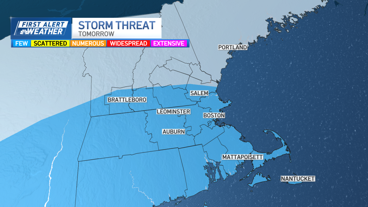 Severe thunderstorms, rain Thursday: Live Boston weather radar – NBC Boston