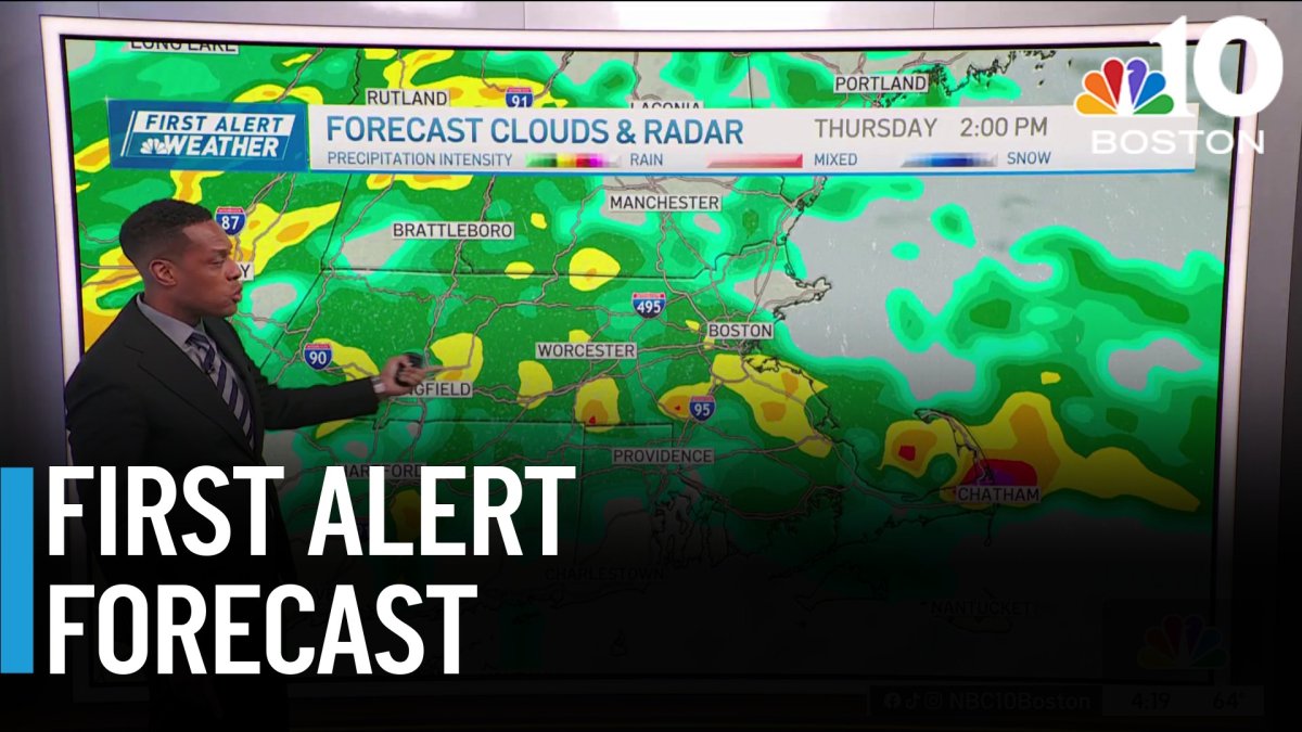 Gloomy with a rainy Thursday ahead – NBC Boston
