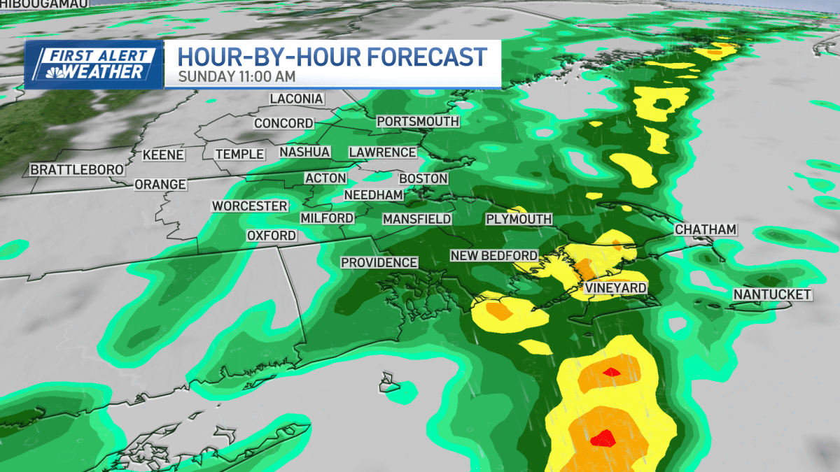 Weather radar: Rain Sunday after tornado in Mass. Saturday – NBC Boston