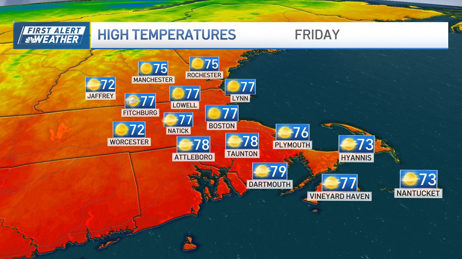 Boston weather today final Friday of summer – NBC Boston