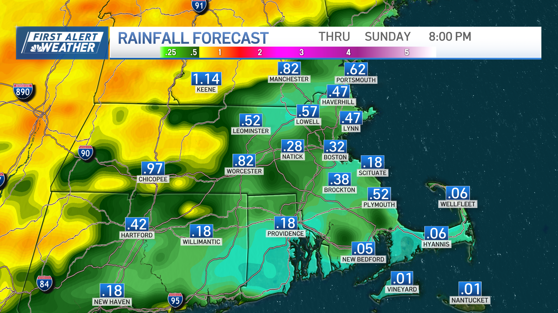 Boston weather today: tracking Saturday storms, live radar – NBC Boston