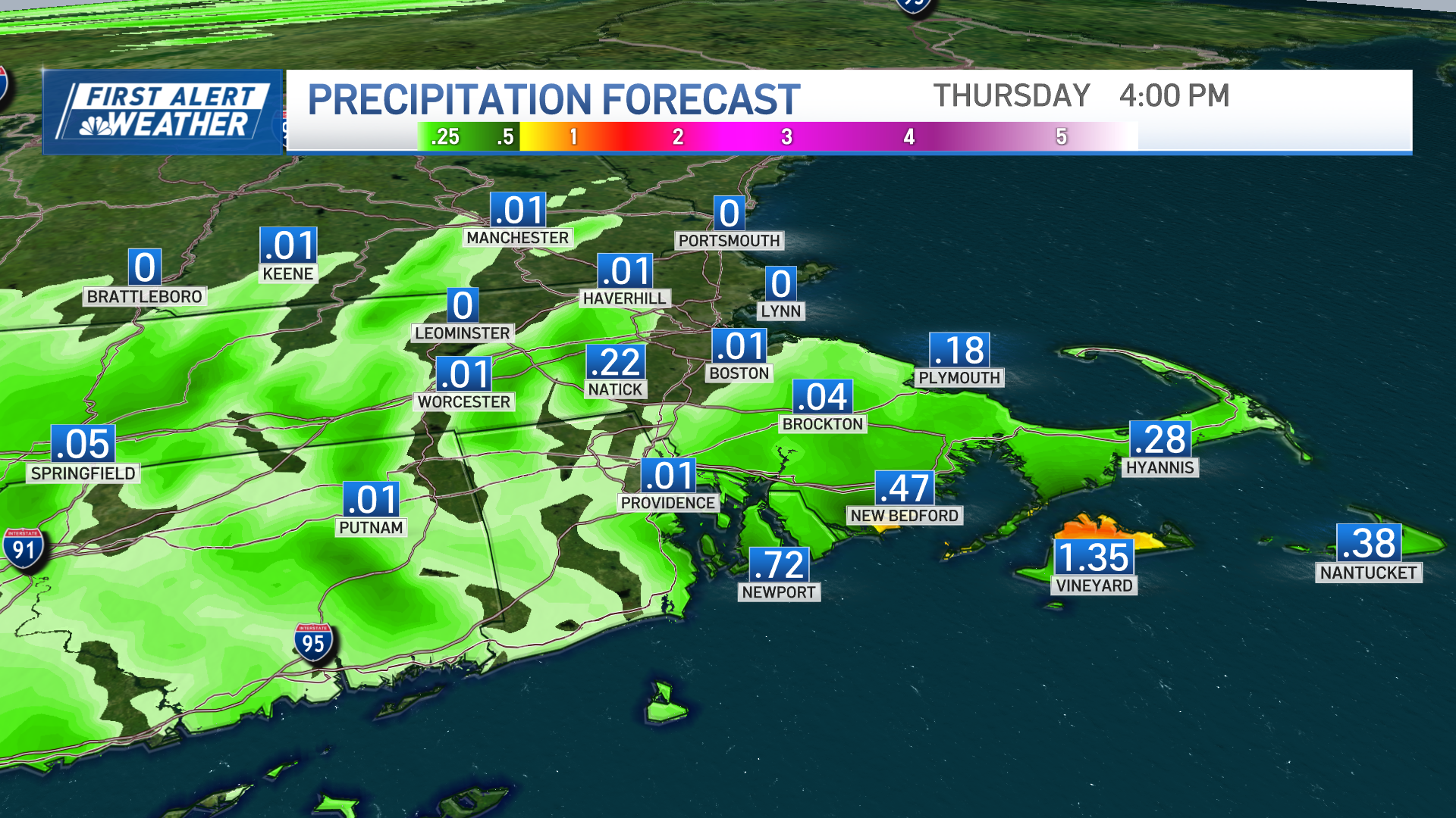Boston MA weather forecast today: Partly couldy today – NBC Boston