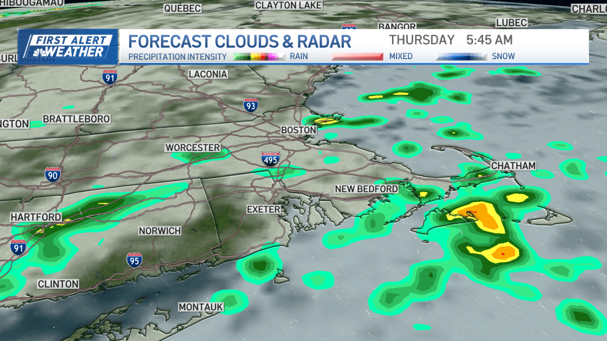 Boston weather today: isolated rain showers (live radar) – NBC Boston