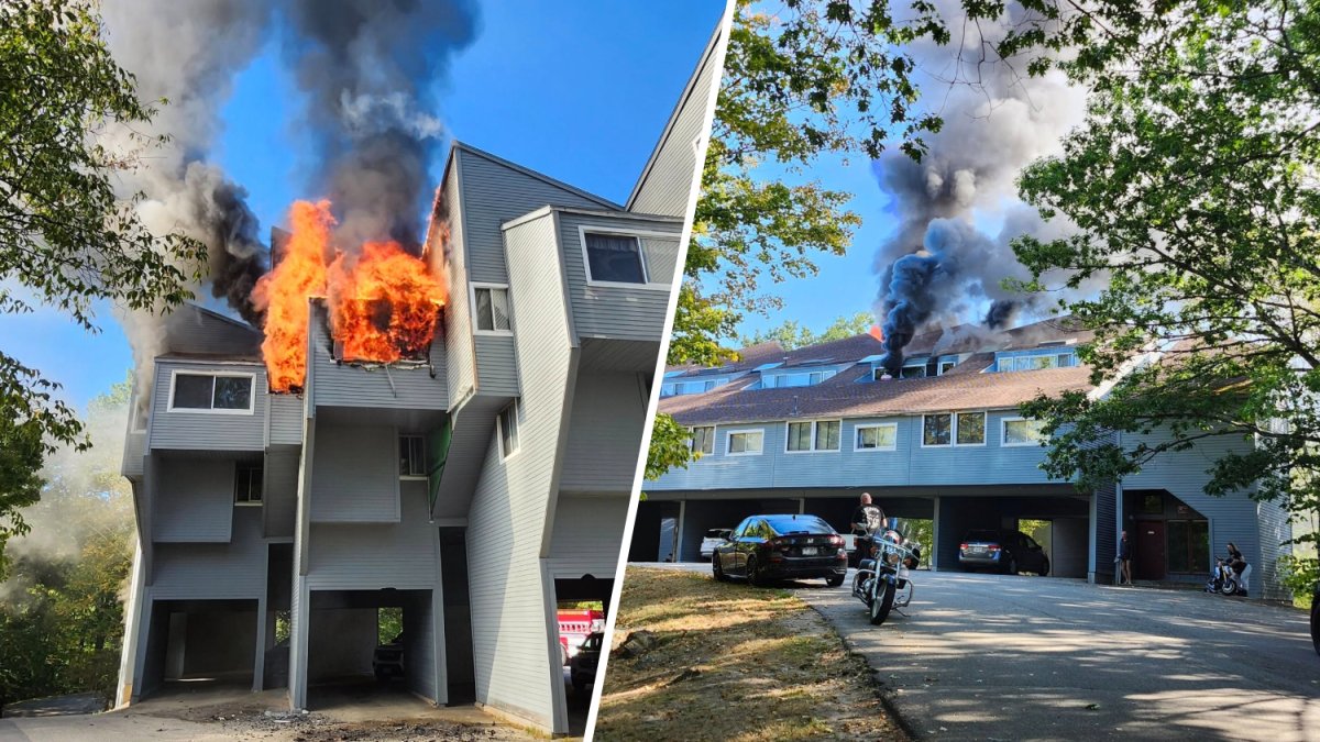 NH firefighter falls through floor of burning building, prompting ...