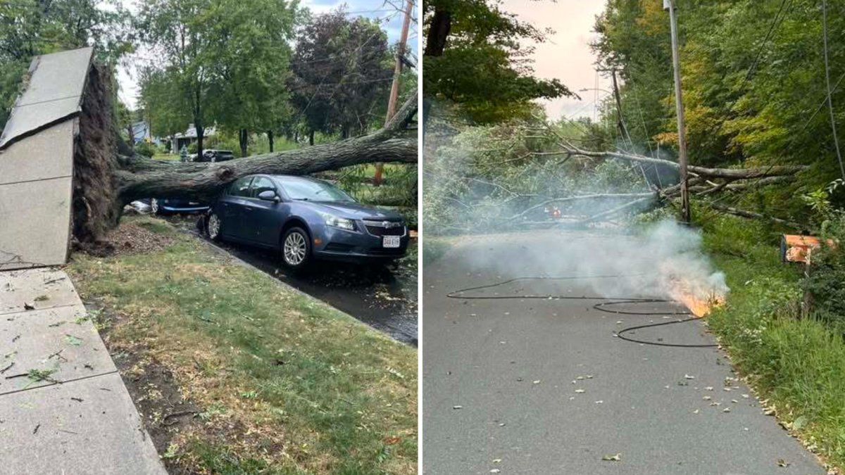 Confirmed tornado, strong storms cause damage in Mass. – NBC Boston
