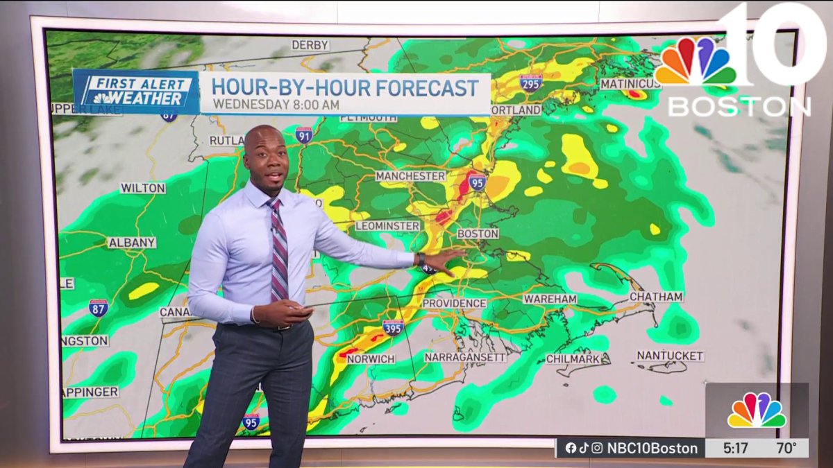Forecast: Rain moves in today along with seasonable temperatures – NBC ...