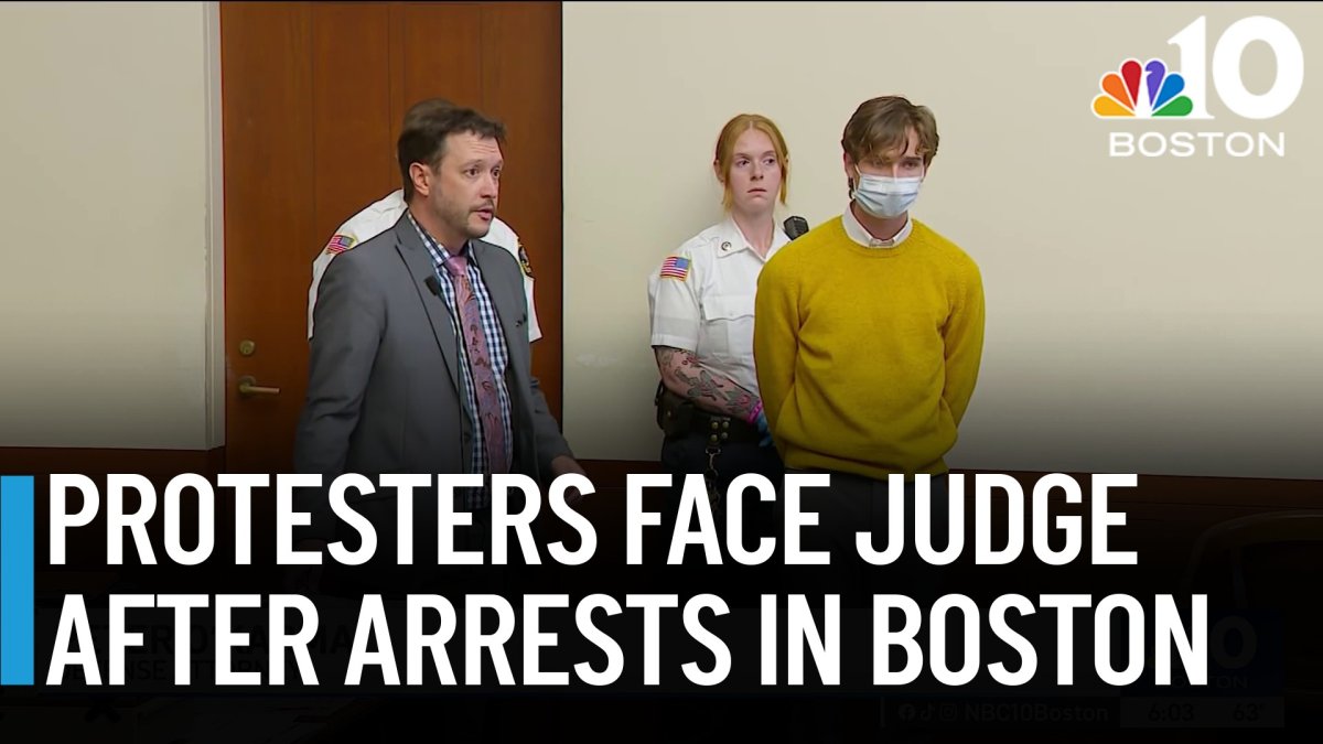 Protesters face judge after clash at Boston pro-Palestinian rally – NBC ...