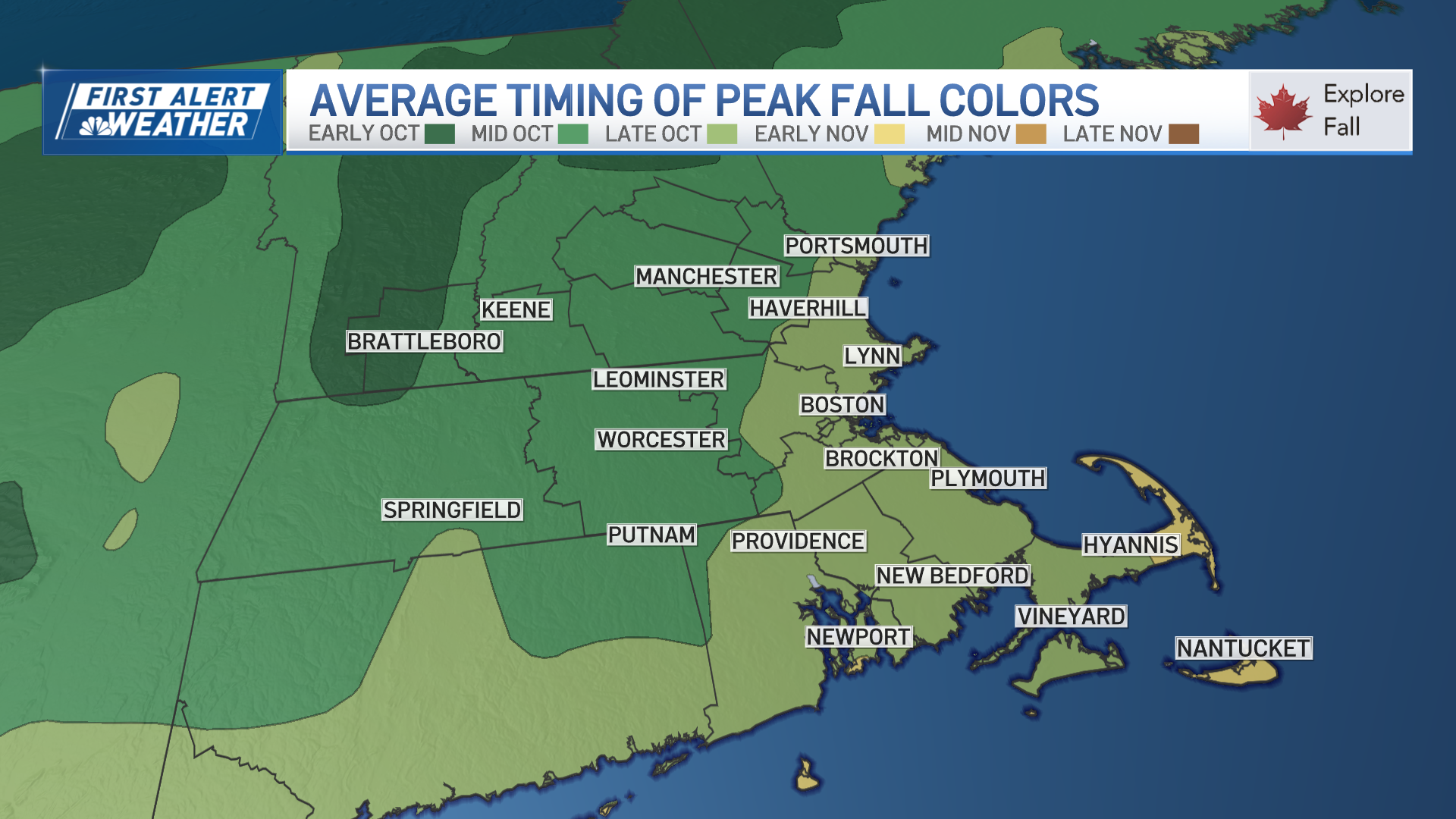 Fall foliage map 2025 New England: Your guide to leaf peeping – NBC Boston