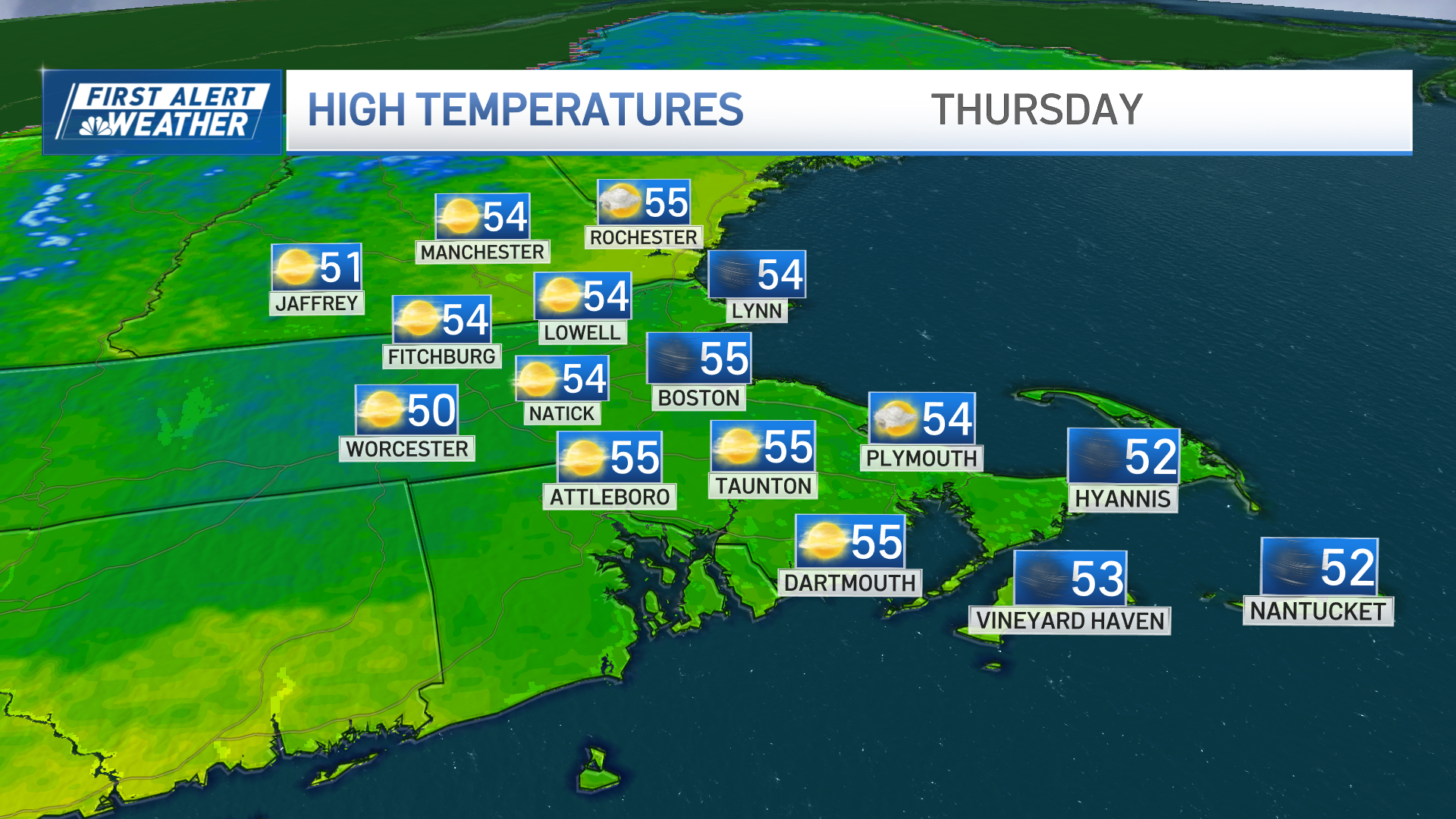 Boston weather today is cool, breezy – NBC Boston