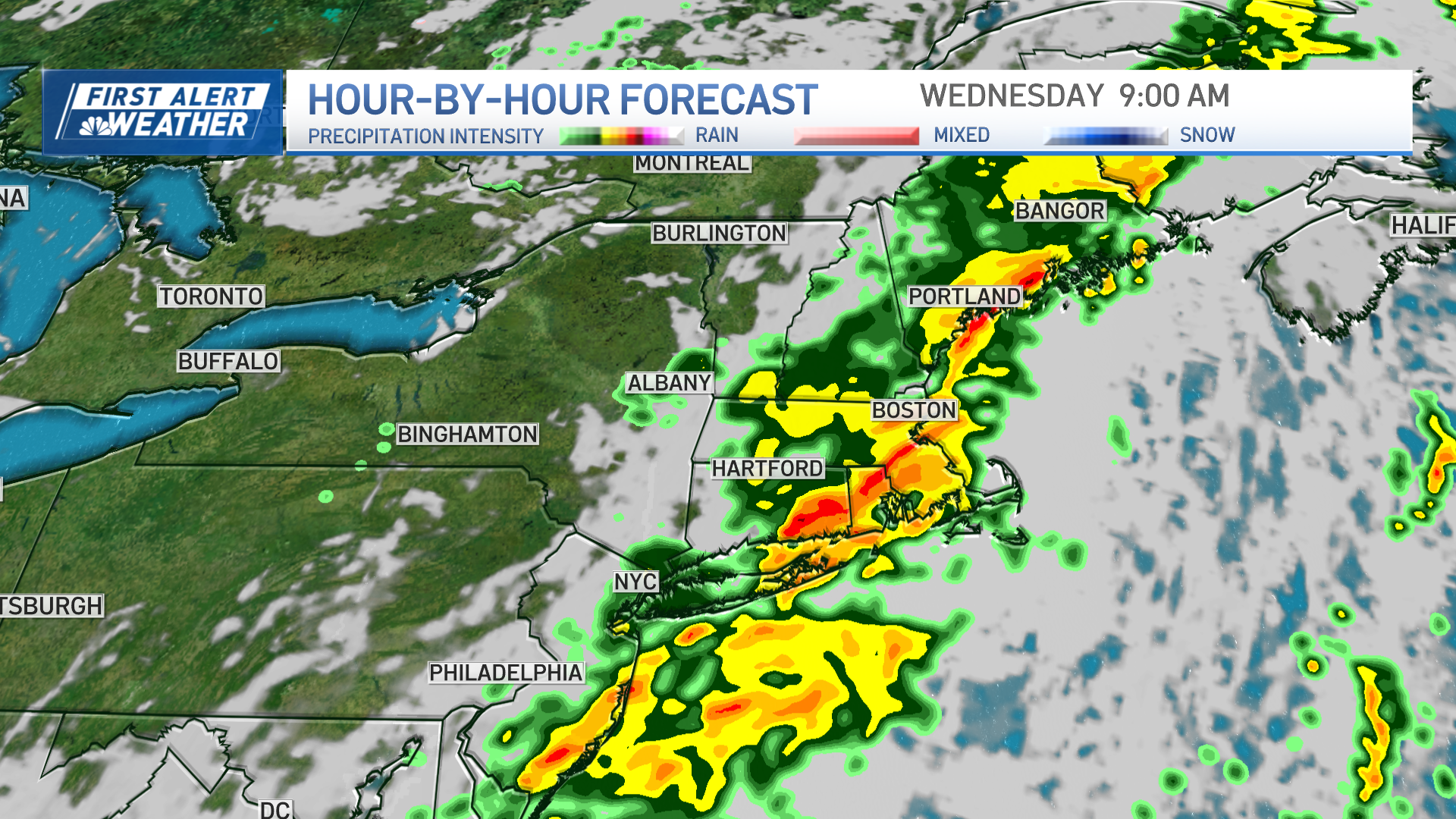 Weather today: Live radar tracking rain, colder air moves in – NBC Boston