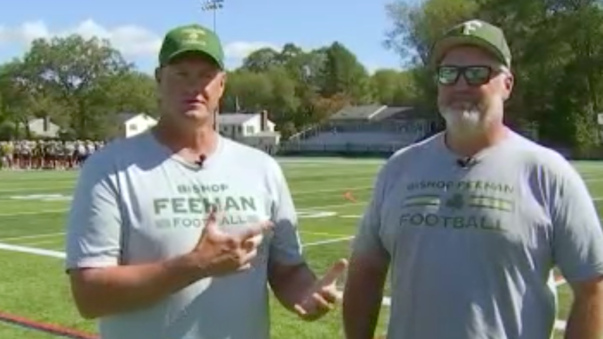 Bishop Feehan High School football team Patriots players coaching – NBC ...