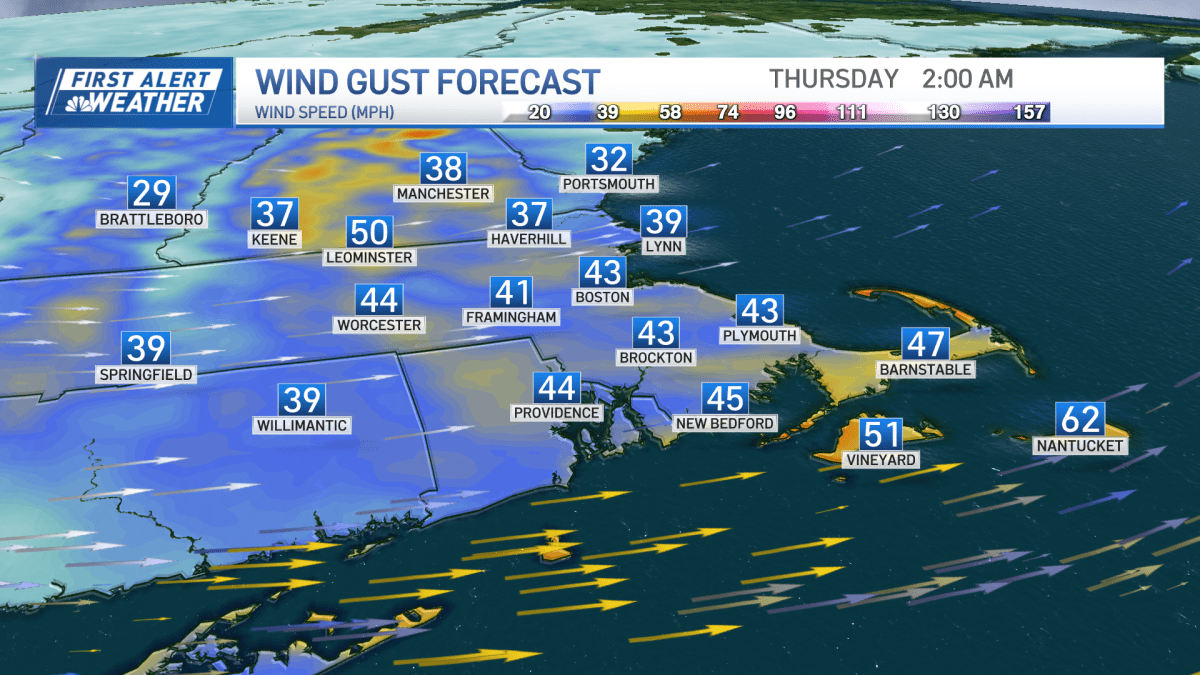 Weather today: High wind warnings, watches and advisories – NBC Boston