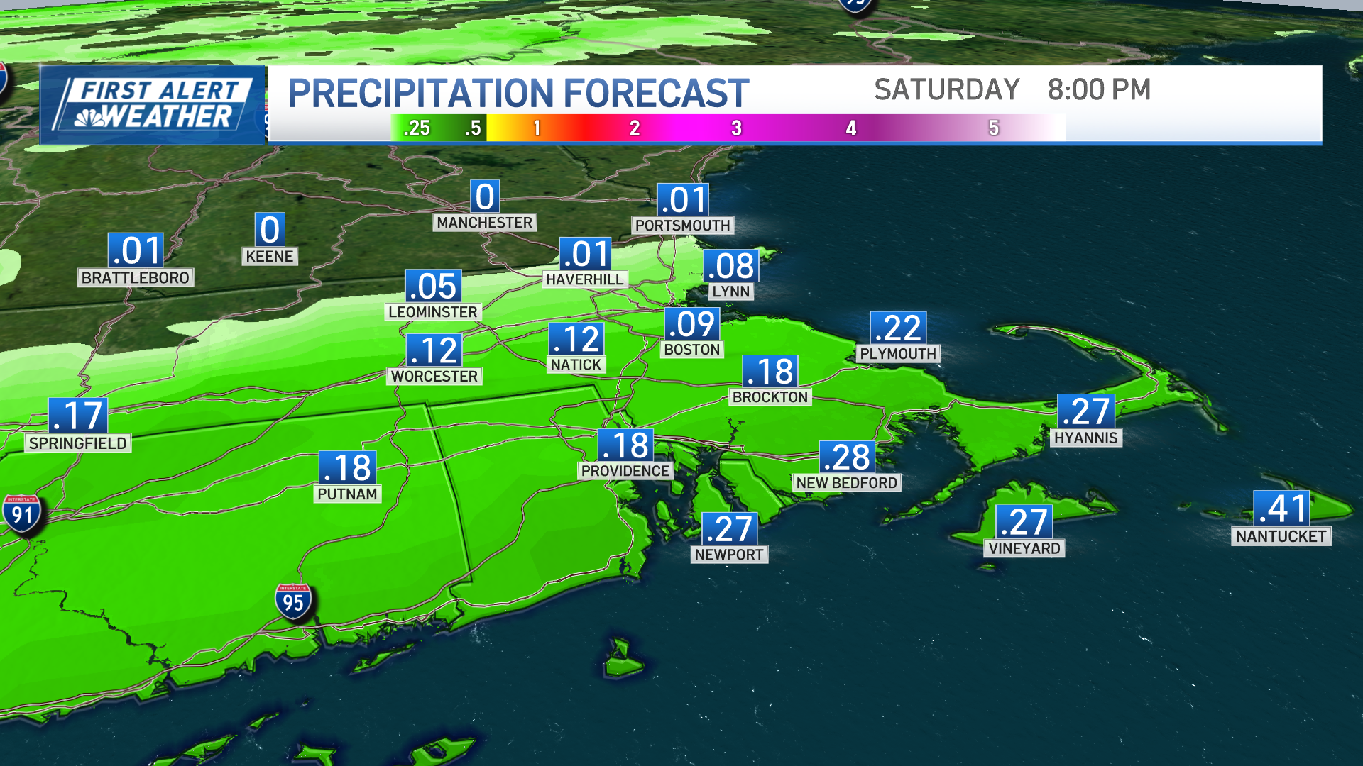 Boston weather: Wet weekend, more rain leading to Thanksgiving – NBC Boston