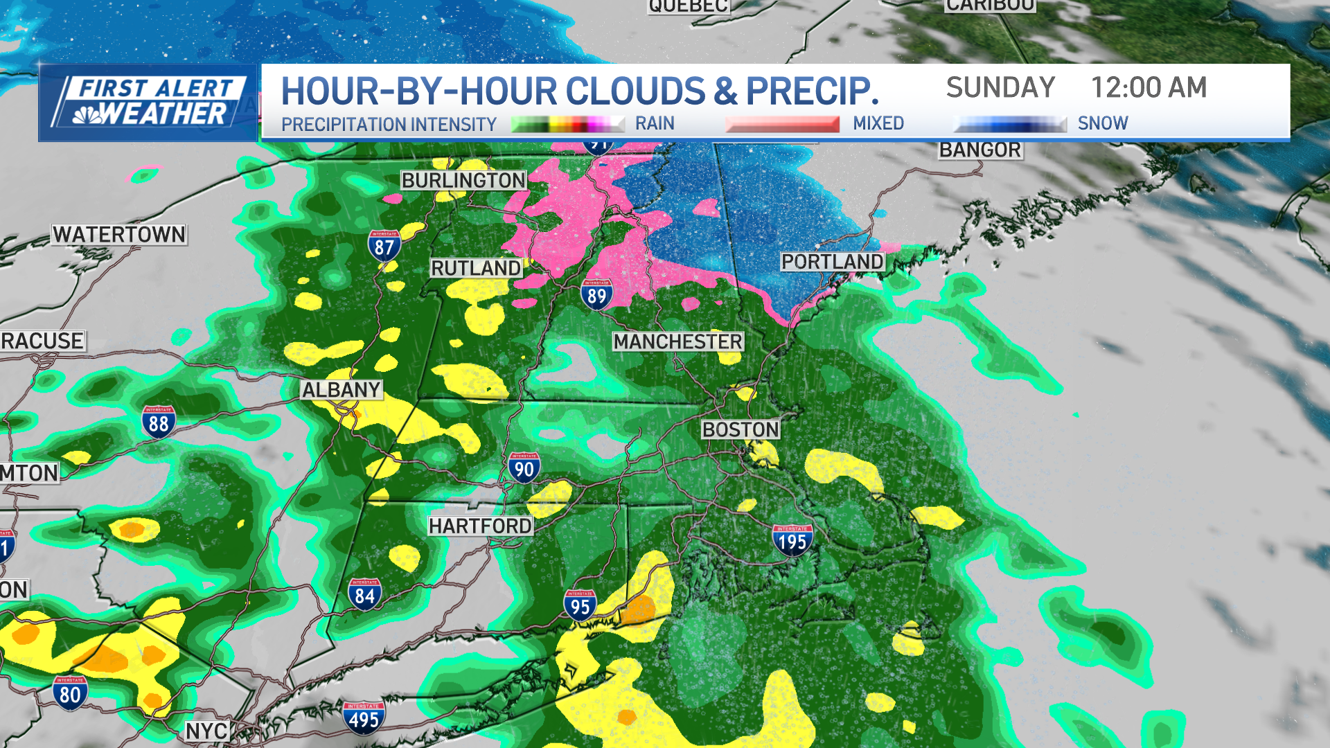 Tracking weekend storm bringing rain, ice and snow to Mass., NH, Maine ...