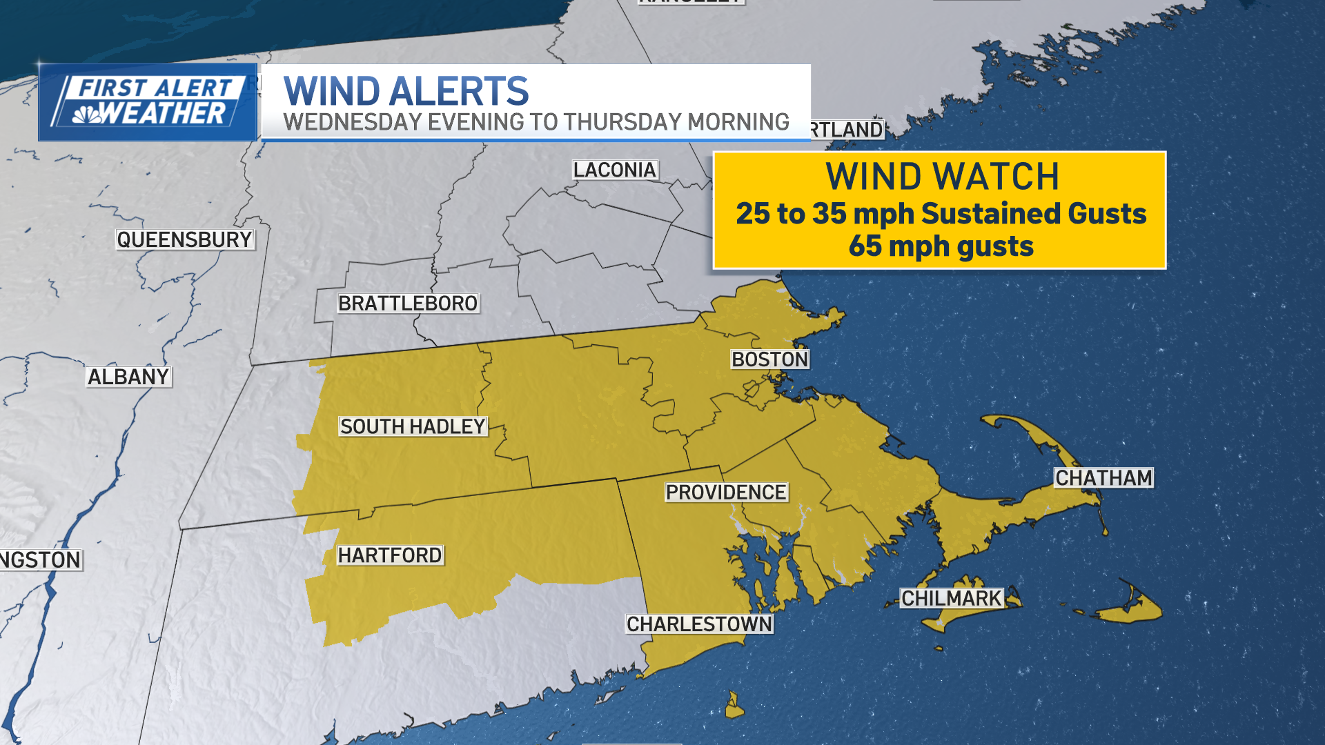 Boston MA Wind advisories in effect – NBC Boston