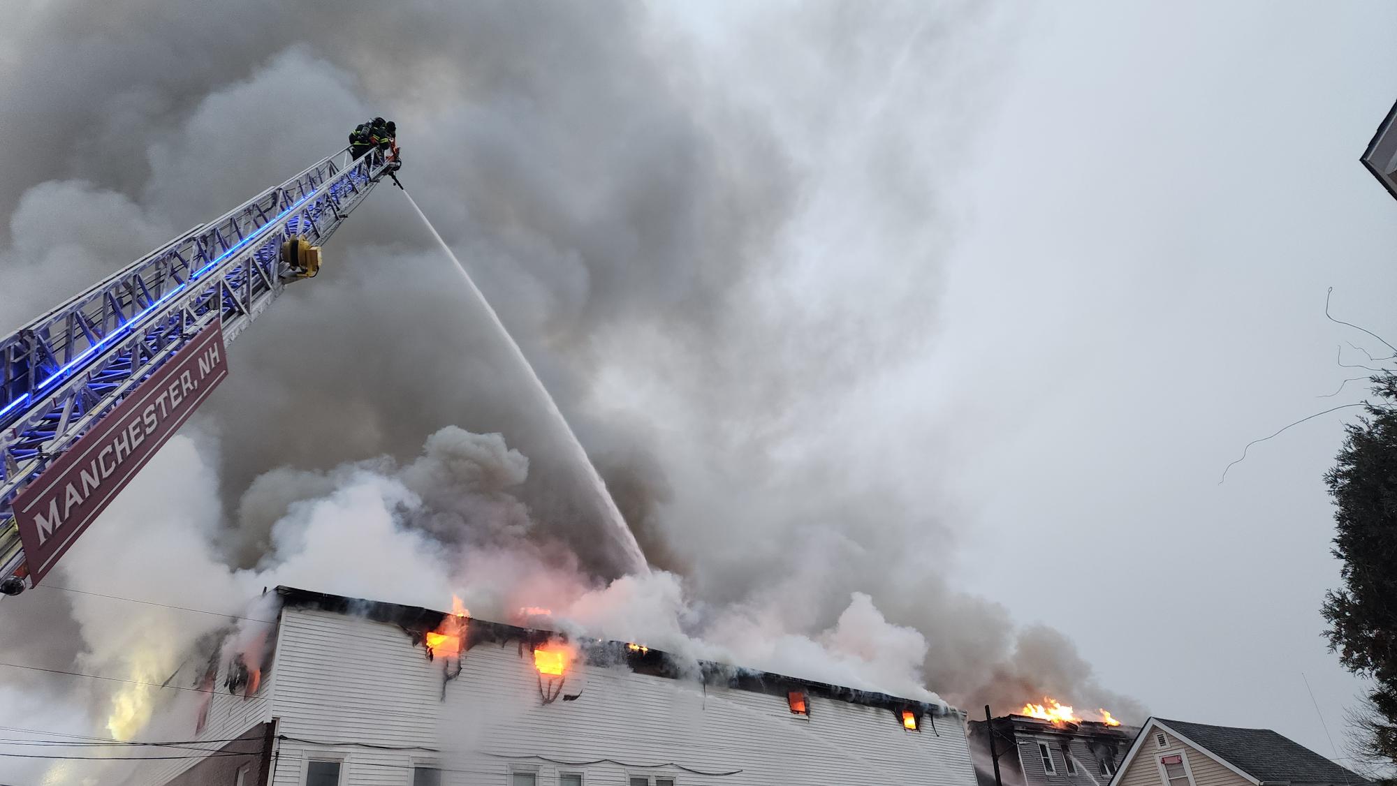 Nashua NH fire impacting 2 buildings on Vine Street – NBC Boston